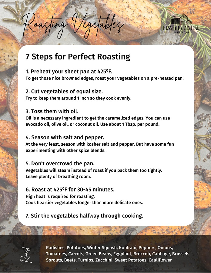roasting-vegetables-guide | Hessey Farmstead
